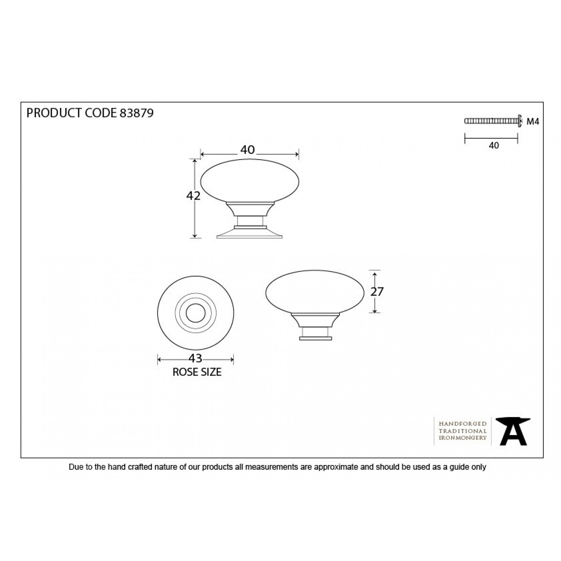 Oval Cabinet Knob Polished Brass - 33mm x 22mm - Locks Doors and Windows