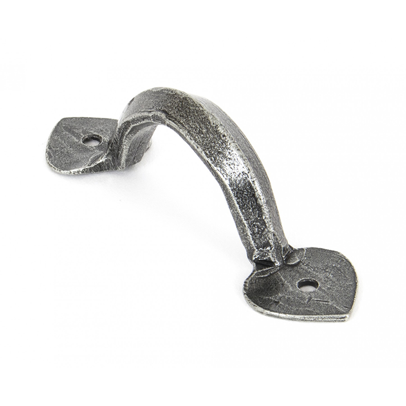 Gothic D Handle - 4" Black - Locks Doors and Windows