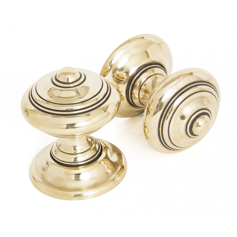 Elmore Concealed Mortice Knob Set Aged Brass - Locks Doors and Windows